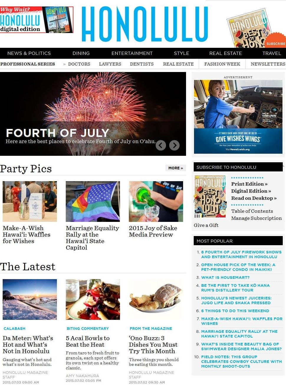 Honolulu Magazine online in English