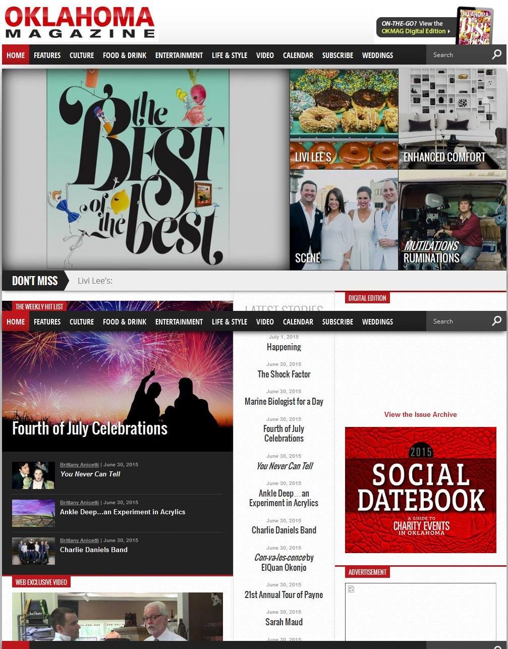 Oklahoma Magazine online in English