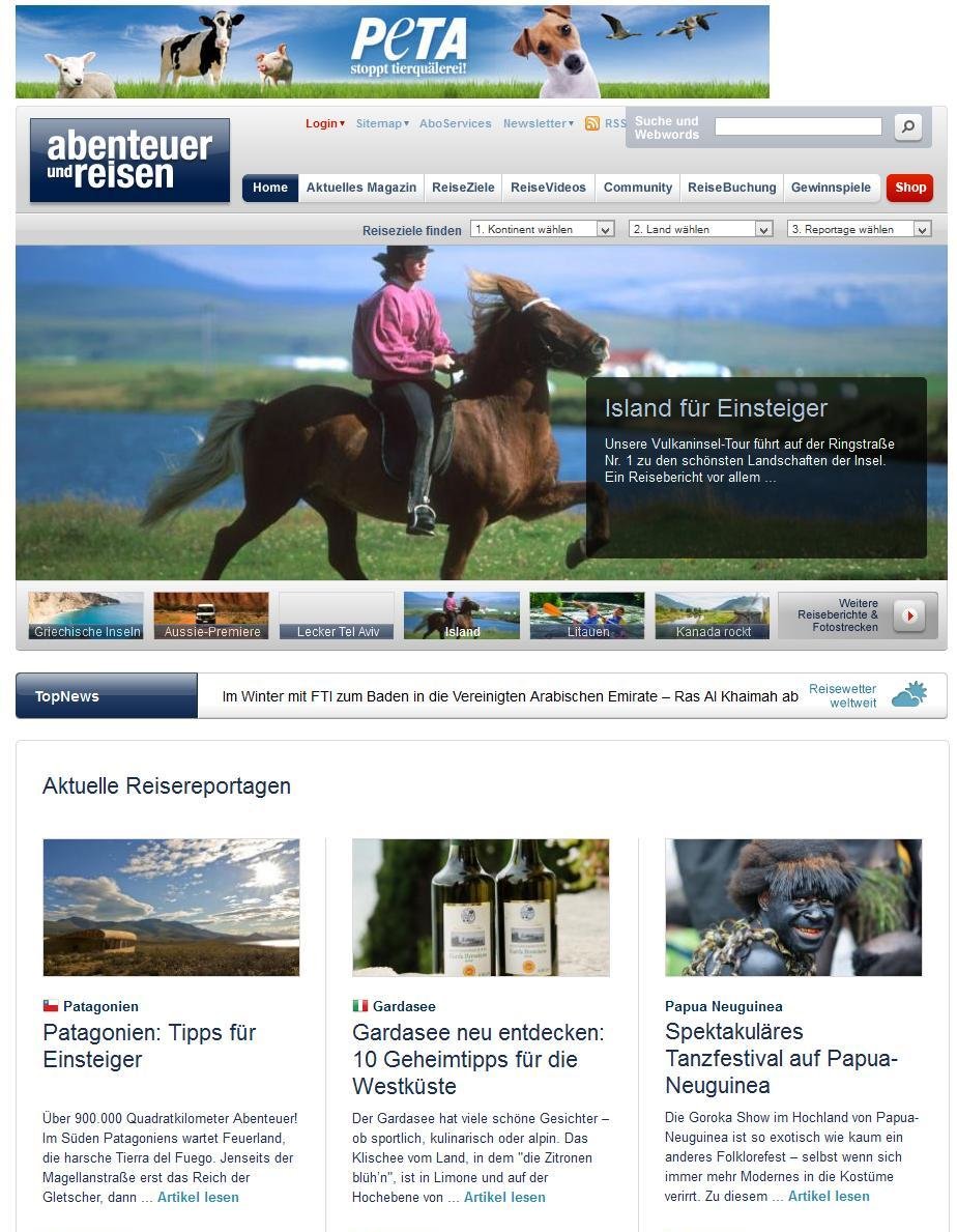 Times Shipping Journal online in German