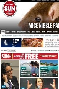 Calgary Sun online newspaper in English